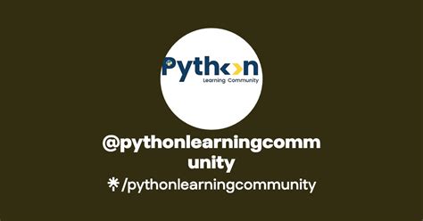 Pythonlearningcommunity Twitter Instagram Linktree