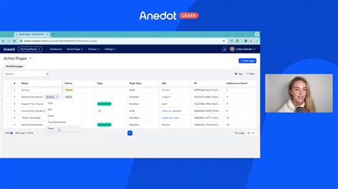 Anedot Learn Anedot Faqs Action Pages Finance And Settings Anedot