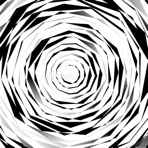 Edgy Spirally Texture Abstract Monochrome Geometric Pattern Stock Vector Illustration Of