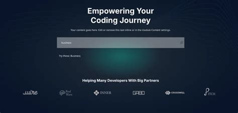 Coding Journey Search Template Divi Plus
