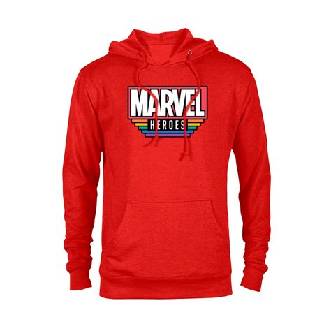 Marvel Pride Flag Rainbow Marvel Heroes Logo Retro Rectangle Pullover
