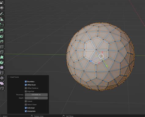 Can You Inset A Series Of Connected Faces Independent Of One Another Basic Modeling Help