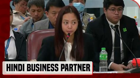 Cassandra Li Ong Itinangging Business Partner Niya Si Alice Guo Youtube