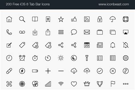 Free Ios Tab Bar Icons Free Design Resources