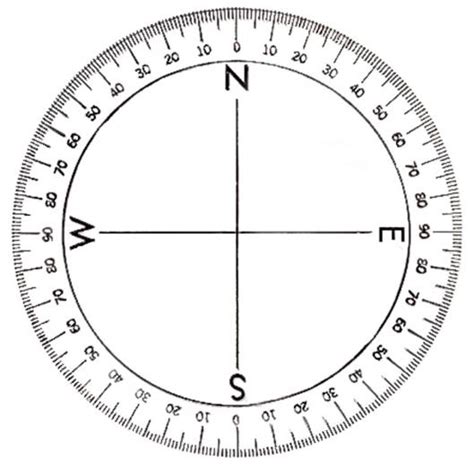 From Deed To Map Circle Template Templates Protractor