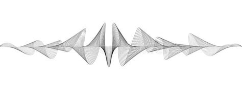 Abstract Undulating Lines Of Sound Wave Dynamic Pulsating Wave Music Concept Digital Music