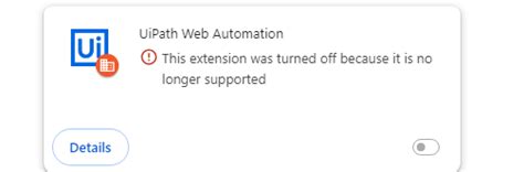 This Extension Was Turned Off Because It Is No Longer Supported