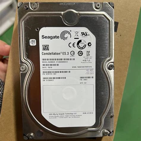 Seagate希捷 St4000nm0033 4tb企业级硬盘 4t台式硬盘4t监控硬盘