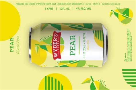 Wyders® Pear Hard Cider 6 Bottles 115 Fl Oz Ralphs