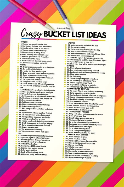 Bucket List Ideas Bucket List Meaning Enivtg