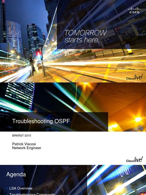 Troubleshooting Ospf Cisco Live Pdf Router Computing Internet