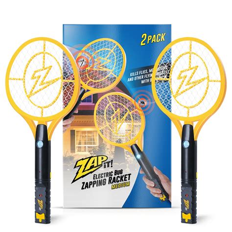 Buy Zap It Electric Fly Swatter Rechargeable Fly Zapper Electric Fly Killer Racket Mosquito
