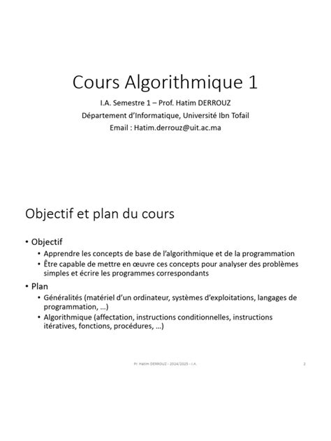 Introduction à Lalgorithmique Et Programmation Pdf Compilateur