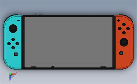 nintendo任天堂switch游戏机 SOLIDWORKS 2018 模型图纸下载 懒石网