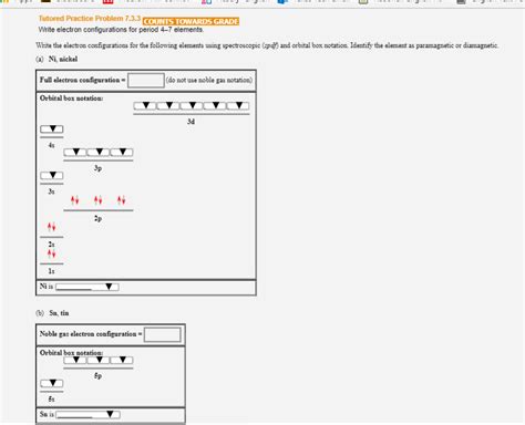 Diamagnetic Electron Configuration
