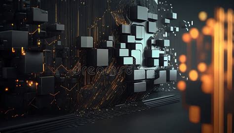 It Coding Background Abstract Technology Generative Ai Illustration Stock Illustration