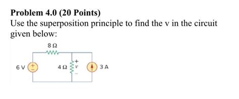 Solved Problem Points Use The Superposition Chegg
