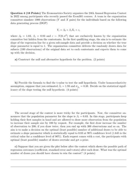 Solved Question 4 18 Points The Econometrics Society