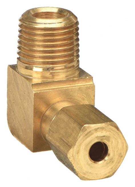 Parker 1 8 In Od X 1 8 In Pipe Fitting Size Compression X Mnpt Compression Fitting Elbow