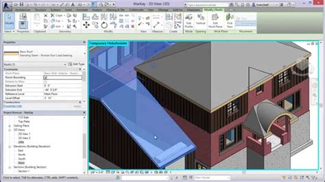 Creating Roofs By Extrusion In Revit 2014 Youtube