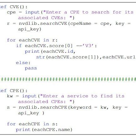 Script For CVE CPE Searching Download Scientific Diagram