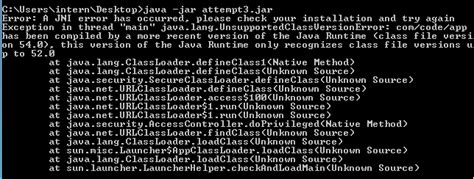 Java A Jni Error Has Occured Stack Overflow