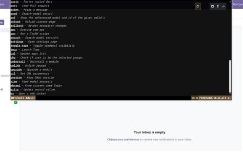 Odooterminal Powerful Terminal For Odoo V11 18