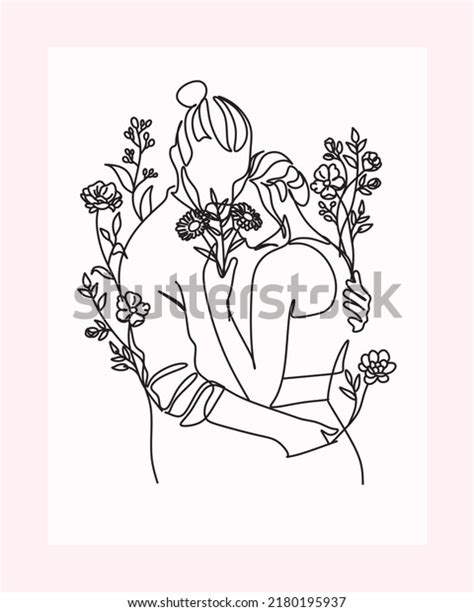 연속 라인 아트 핑크 라인 아트 스톡 일러스트 2180195937 Shutterstock