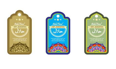 보장 할랄 라벨 세트 장식품이슬람 배지 벡터 그림입니다 0명에 대한 스톡 벡터 아트 및 기타 이미지 0명 100 건강한 식생활 Istock