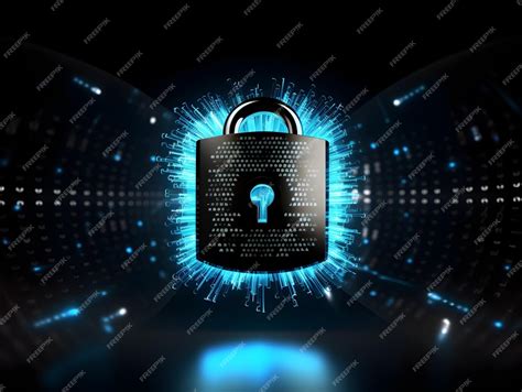 Futuristic Cybersecurity Concept With Data Privacy Protection In Digital Fortress Of Binary