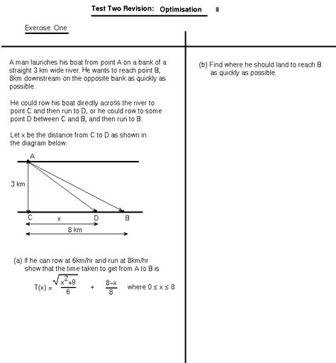 Differentiation And Applications Math100 Revision Exercises