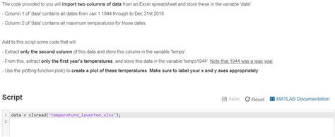 Solved The Code Provided To You Will Import Two Columns Of