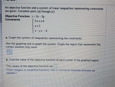 Solved For Only Question B Find The Value Objective