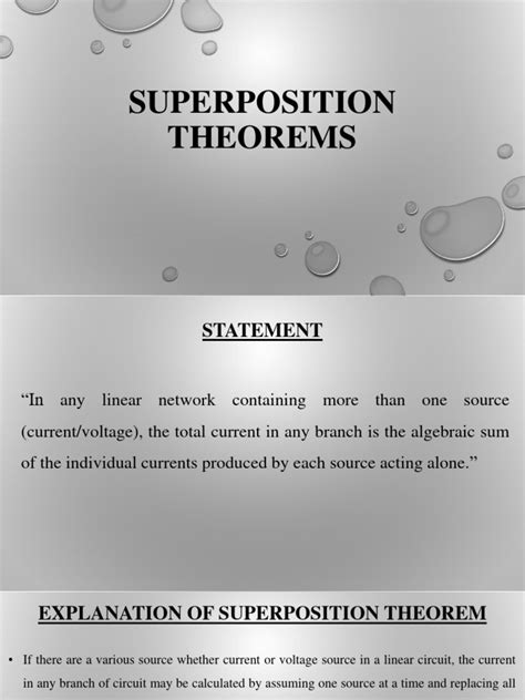 Superposition Theorem Pdf Electrical Network Electronic Circuits