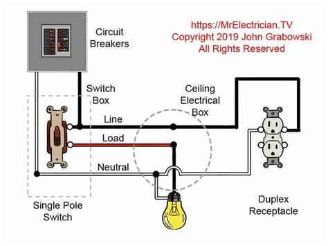 Wiring A Light Switch And Outlet On Same Circuit Diagram Wiring Diagram And Schematic