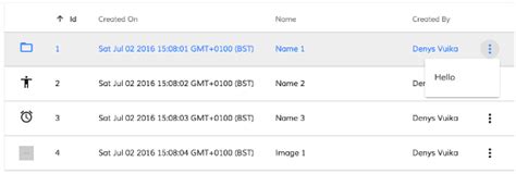 Datatable Component Alfresco Builder Network