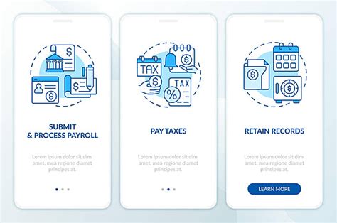 Stages Of Payroll Processing Rectangle Infographic Template Presentation Money Diagram Vector