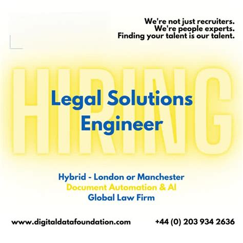 Digital Data Foundation On Linkedin Hiring Lawfirm Legaltech Legaltechnology Lawtechjobs