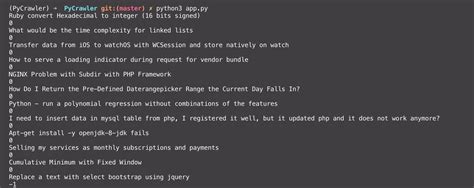 Github Keenwilson Pycrawler Build A Web Crawer Web Scrapping Tool