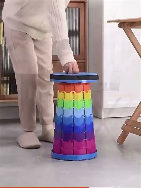 휴대용 접이식 무지개색갈 스툴 Youtube
