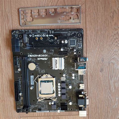 Купить Комплект Материнская плата Asrock H310cm Hdv M 2 Intel Core I5 9600k 6 ядер по 3 7