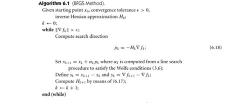 Solved Optimization BFGS Write A MATLAB Function Chegg