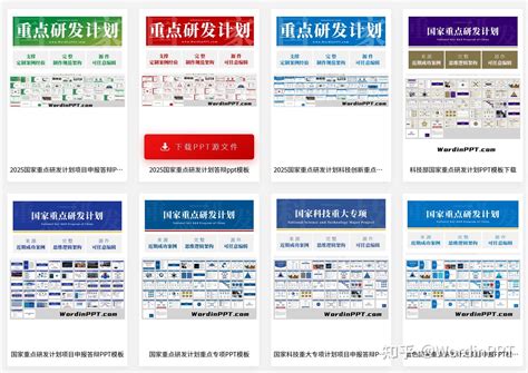 重点研发计划ppt模板 知乎