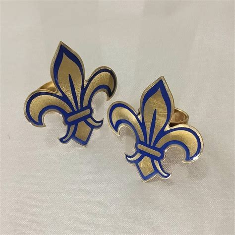 Handmade Premium Brass Scout Woggle With Epoxy Print Unique Scout Accessory Etsy