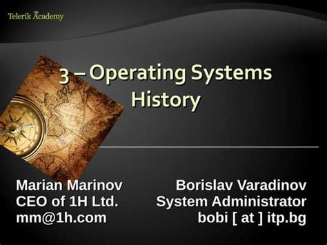 Operating System Presentation Pptx Operating Systems Computer Software And Applications