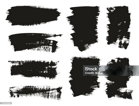 서 예 페인트 브러쉬 배경 혼합 높은 세부 추상적인 벡터 배경 설정 36 개체 그룹에 대한 스톡 벡터 아트 및 기타 이미지 개체 그룹 검은색 공포 무서움 Istock