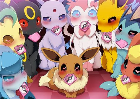 Eevee Sylveon Umbreon Glaceon Espeon And 4 More Pokemon Drawn By Dagashi Daga2626