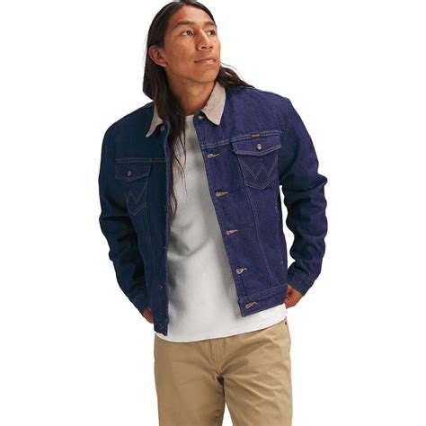 Wrangler Blanket Lined Denim Jacket Mens Clothing