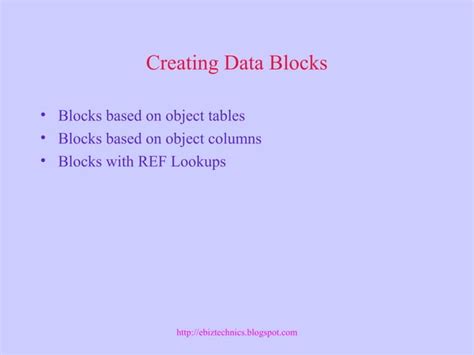 Oracle Forms Object Features In Forms Ppt Databases Computer