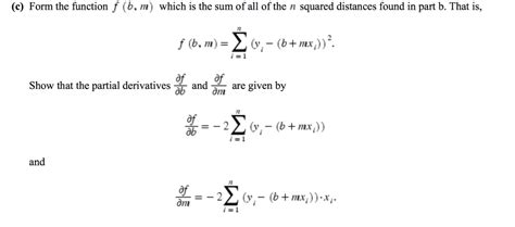 Solved 2 Fitting A Line To Data Using Least Square S In Chegg Com